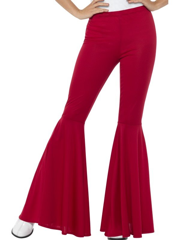 Flared Trousers Red, Ladies - Fancy Dress Town, Superheroes & Halloween ... Flared Trousers Red, Ladies - Fancy Dress Town, Superheroes & Halloween ...